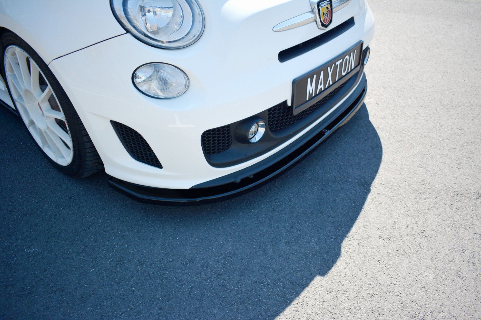 Maxton Design Frontlippe fur Fiat 500 Abarth MK1 schwarz hochglanz online kaufen bei CFD