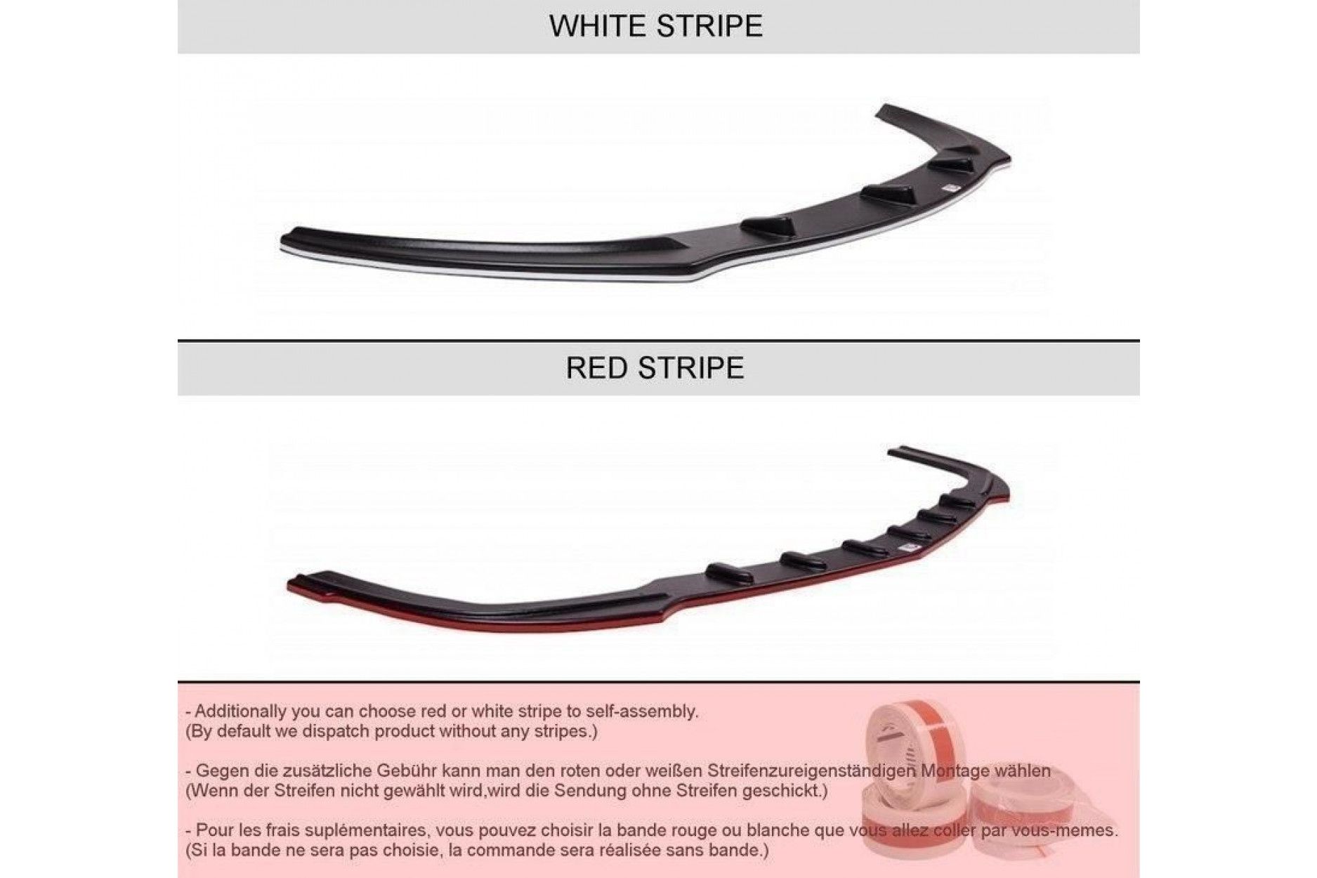 Maxton Design Frontlippe für BMW 5er E60|E61 Vorfacelift schwarz ...