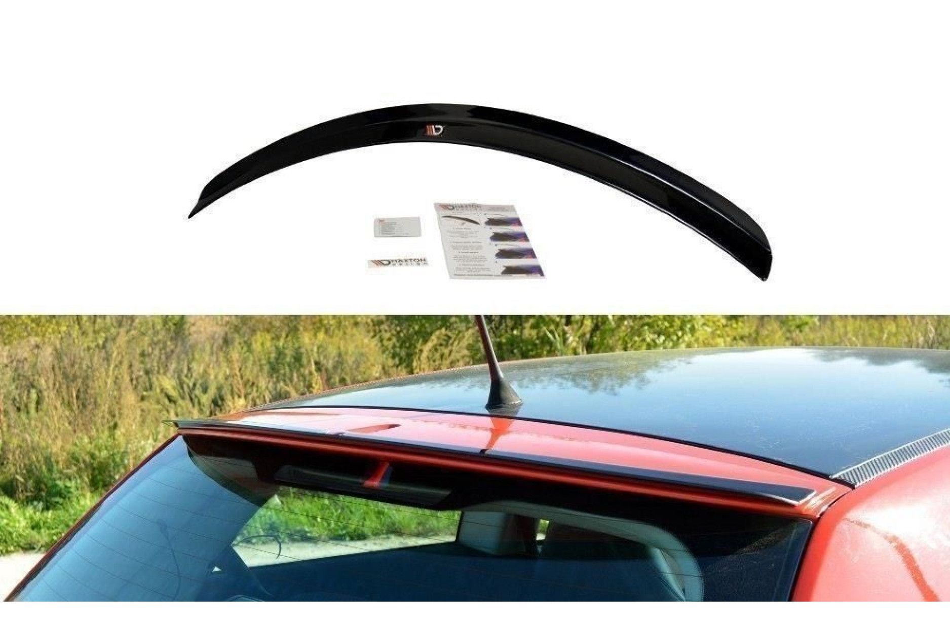 Maxton Design Spoiler für Fiat Stilo Schumacher schwarz hochglanz - online kaufen bei CFD