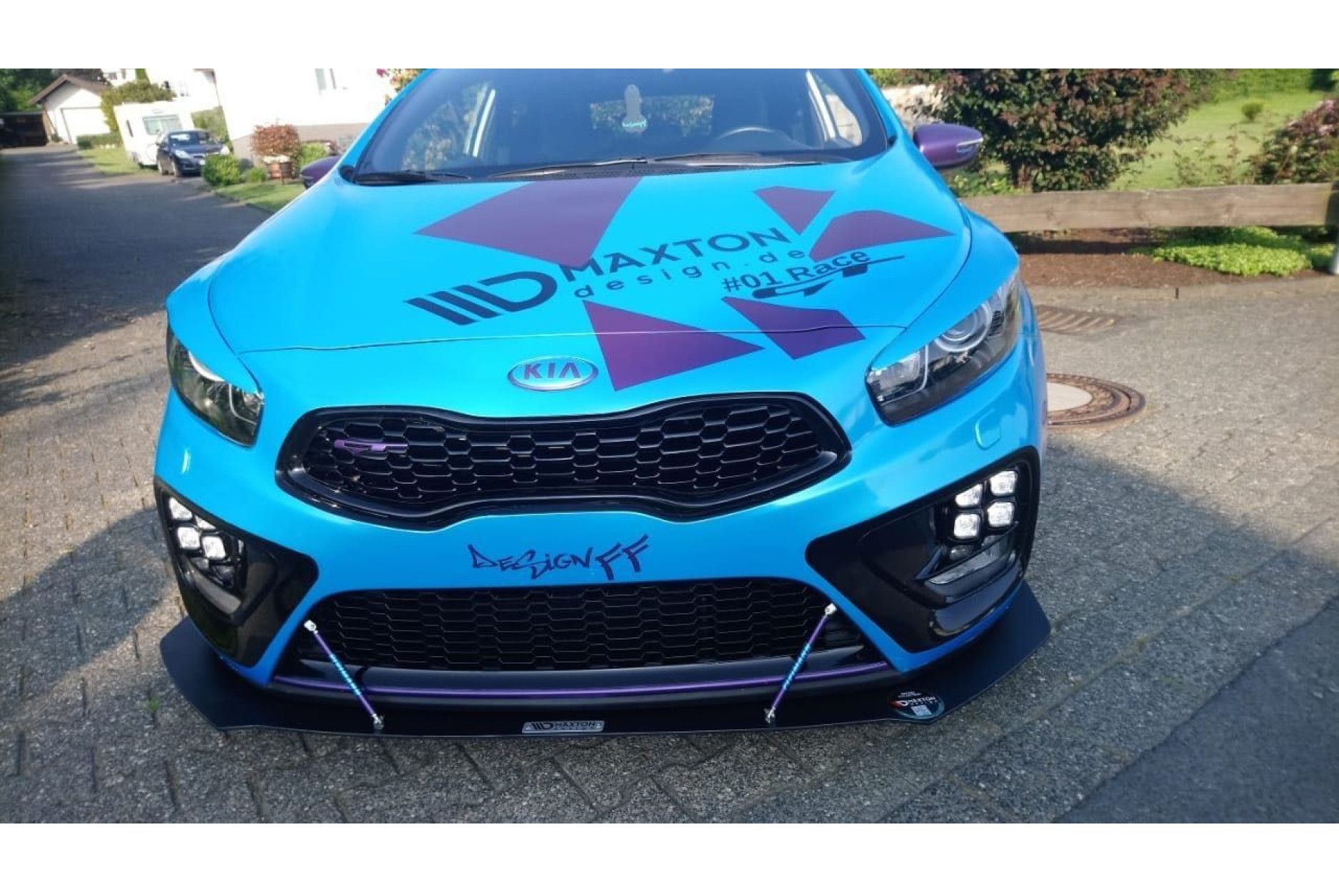 Maxton Design Racing-Frontlippe für Kia Cee'd GT MK2 schwarz ...