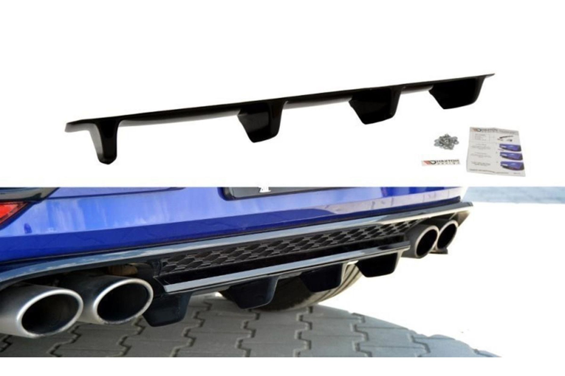 Maxton Design Diffusor für Volkswagen Golf MK7|Golf 7 R Facelift ...