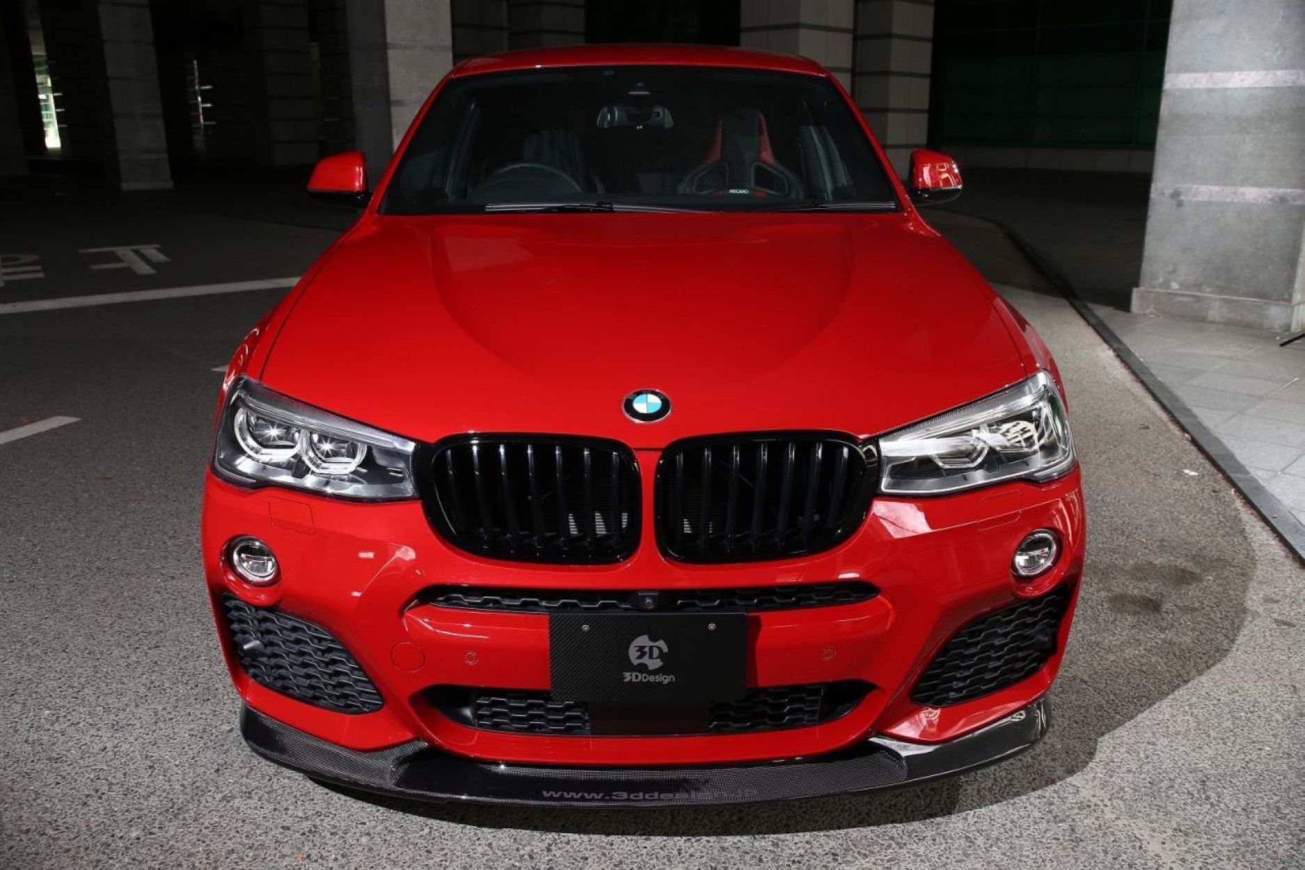 3Ddesign carbon front lip for BMW X4 F26 with M-Tech - buy online at CFD