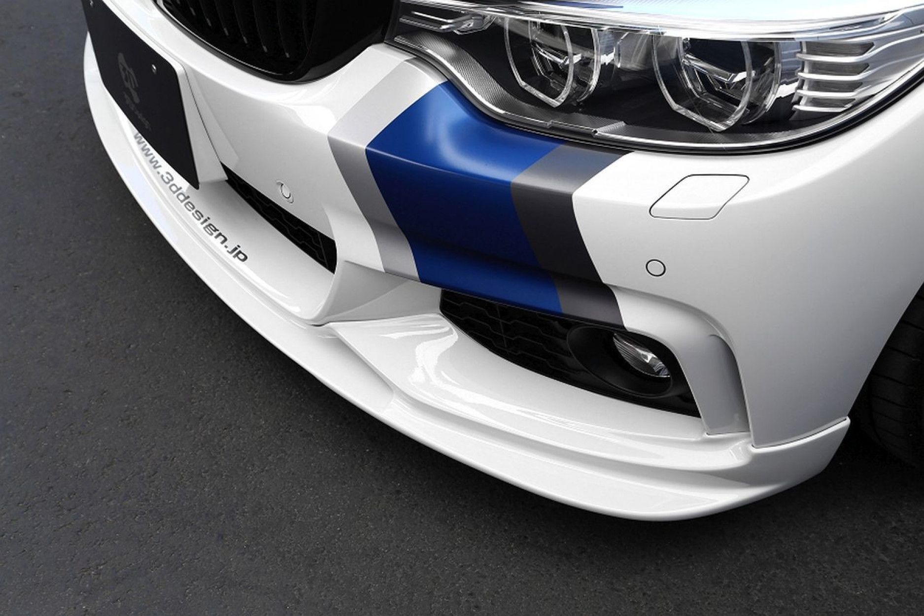 3Ddesign front lip for BMW 4 Series F32 F36 with M-Tech - buy online at CFD